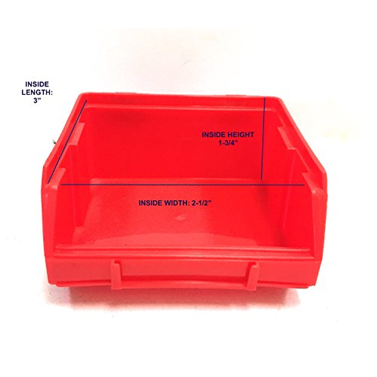 MaxWorks 80694 30-Bin Wall Mount Parts Rack/Storage for your Nuts, Bolts, Screws, Nails, Beads, Buttons, Other Small Parts,Blue and Red