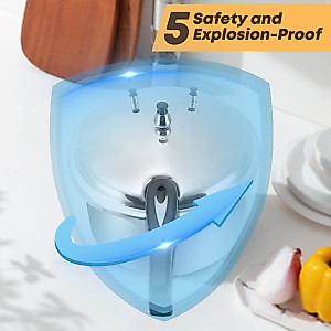 Fulgutonit 12 Quart Pressure Cooker,Aluminum Pressure Canner w/Canning Rack & Easy Lock Lid for Canning, Steaming