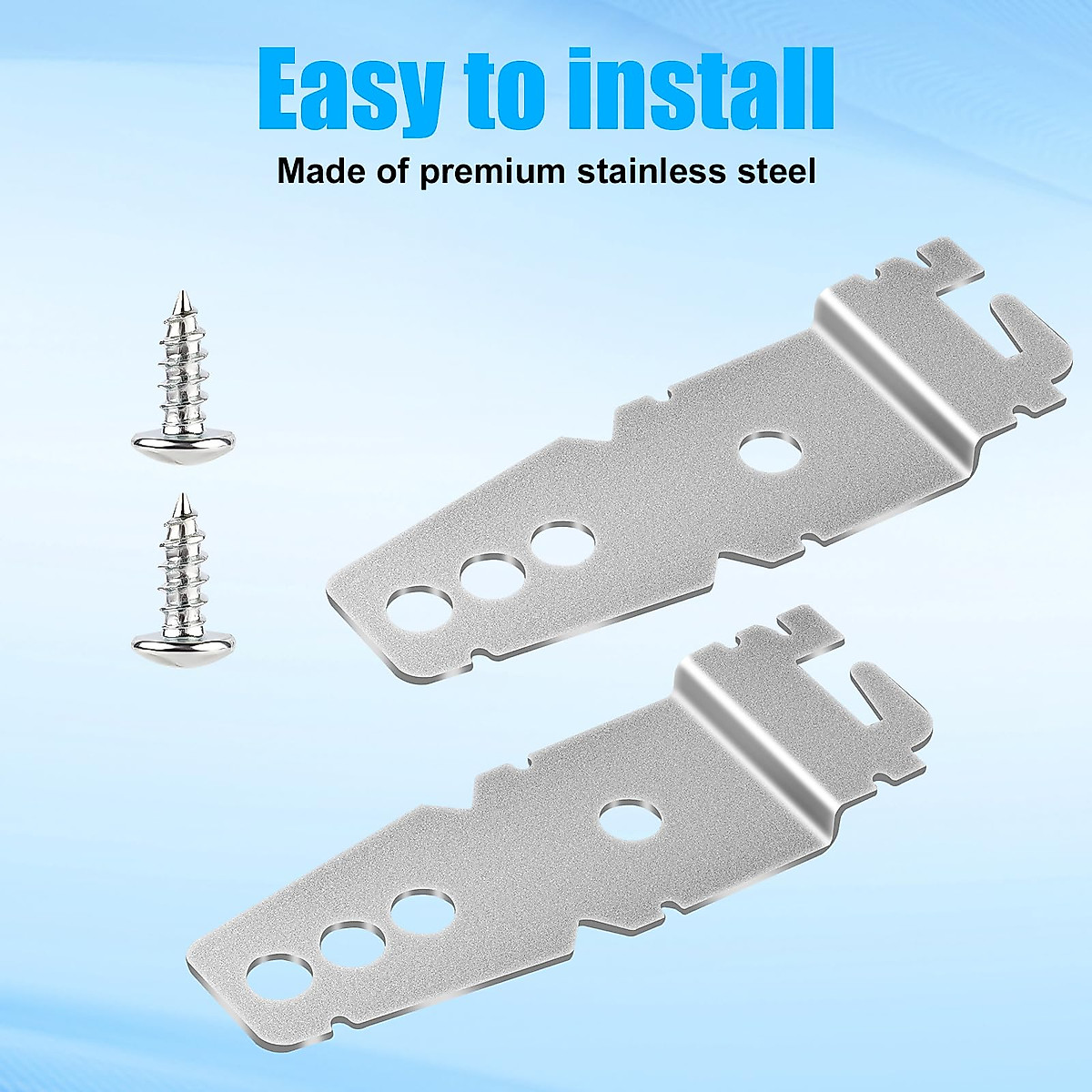 6pcs 8269145 Dishwasher Mounting Bracket with Screws, Undecounter Dishwasher Replacement Part Dishwasher Side Mount Clips Dishwasher Installation Kit Dishwasher Holder for GE LG Samsung