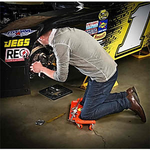 JEGS 81177 Rolling Knee Dolly 250 lb. Capacity ABS High Impact Plastic w/Paddin