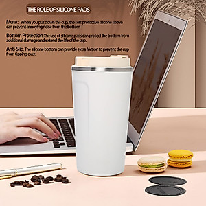 Rubber Bottoms for Sublimation Tumblers, 10PCS Protective Anti-Slip Coasters Tumbler Bumpers Silicone Bottom, Rubber Bottom for Wine Tumblers, Water Bottle, Skinny Tumblers, Jars 12oz/15oz/20oz/30oz