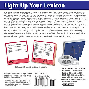 365 New Words-A-Year Page-A-Day Calendar 2023: From the Editors of Merriam-Webster