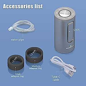 Universal Water-Bottle Pump Dispenser 5-Gallon: KitchenBoss Foldable Automatic Water Bottle Pump, Portable Electric Drinking Water Pump USB Charging 1-5 Gallon Water Bottle Switch, Silver