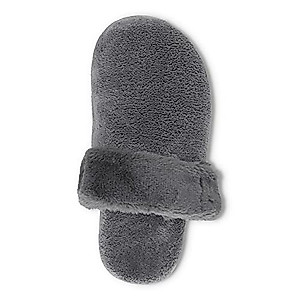 Vionic Adjustable Slipper with Orthotic Arch Support - Ind Charcoal - 7 Medium