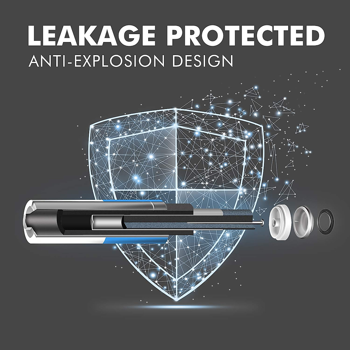 Voniko - Premium Grade AA Batteries - (12 Pack) - Alkaline Double A Battery - Ultra Long-Lasting, Leakproof 1.5v Batteries - 10-Year Shelf Life