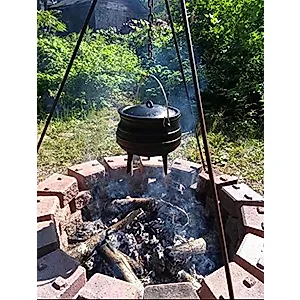 Cuisiland Seasoned 10 Quart Cast Iron Potjiekos