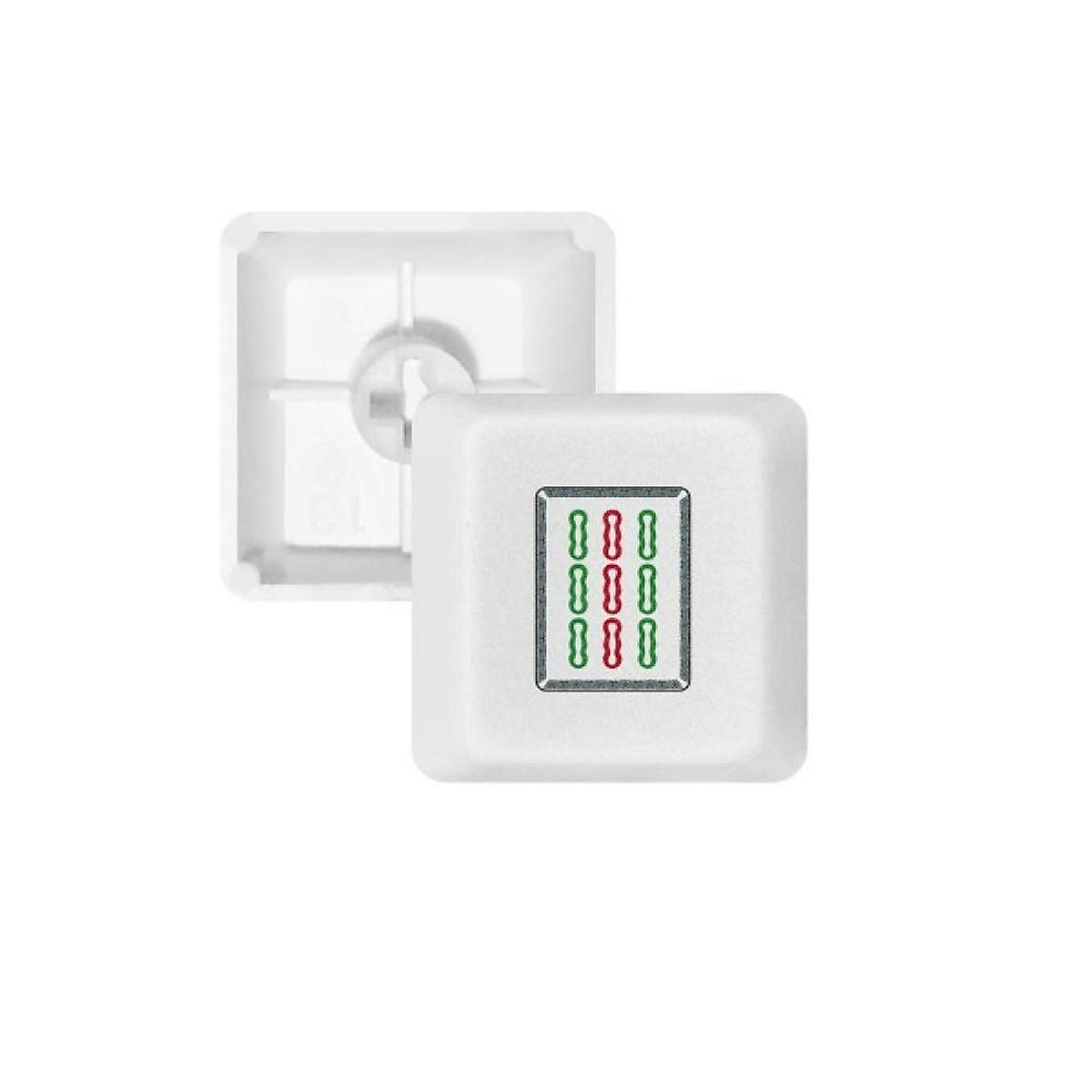 DIYthinker Mahjong Bamboo Bar 9 Tiles Pattern Keycap Mechanical Keyboard PBT Gaming Upgrade Kit