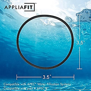 AppliaFit O-Rings Compatible with APEC 3.5 Inch O-Rings For APEC Ultimate and Essence Series Reverse Osmosis Water Filters, Version B (6-Pack)