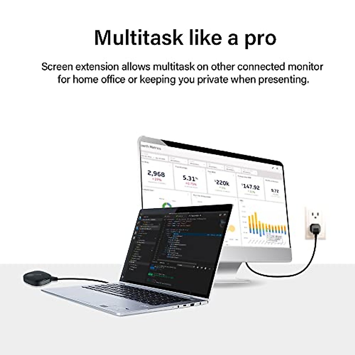 EZCAST TWINX Package | Wireless HDMI / USB-C Transmitter and Receiver Kit, Support DP Alt Mode.