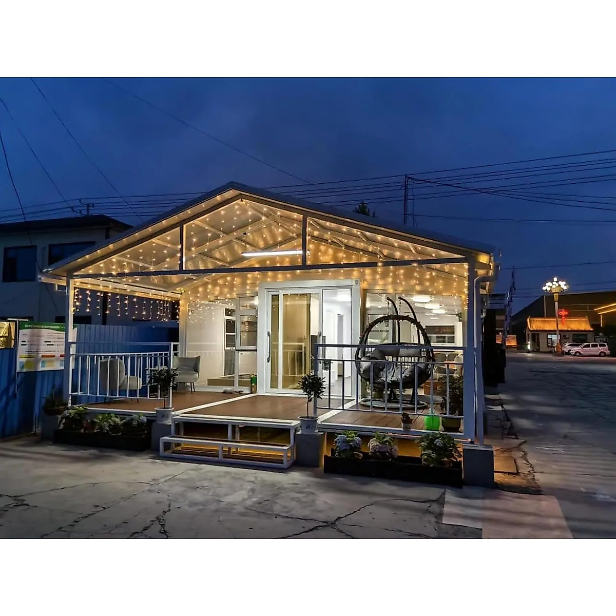 20ft Portable & Customizable Tiny House | Expandable Modular Folding Design | Perfect for Hotels, Offices, Villas, Shops, Warehouses & More | Top-Grade Steel Frame & Flame-Retardant Panels