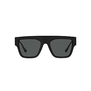 Versace Man Sunglasses Black Frame, Dark Grey Lenses, 53MM