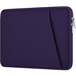 Laptop Sleeve Case 15.6 inch, Shockproof Protective Cover, Handbags Portable Laptop Bag for 15.6 inch HP Dell Asus Lenovo Notebook Computer Case with Front Pocket, Purple