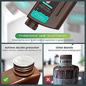 SUNLU 3D Printer Resin, 1000g ABS-Like High Toughness Resin for 4k/6k/8k LCD/DLP/SLA Resin 3D Printer, 405nm UV Curing 3D Printing Resin, Good Resistance, Non-Brittle & High Precision, Grey 1000g