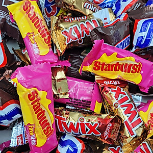 Mars Candy Variety Pack - 150pcs. of M&Ms, Twix, Starburst, 3Musketeers and Snicker Minis - Individually Wrapped Bulk Assortment (3 Pounds)