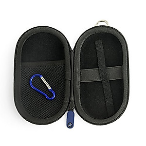 DNPRO-ANC Carrying case Compatible with Bose QuietComfort 20 (QC20/QC20i), Bose SoundSport in-Ear, Bose SoundSport Wireless, B&O H3 ANC, Sennheiser CX700 and Many Other Earphones (PU Leather Black)