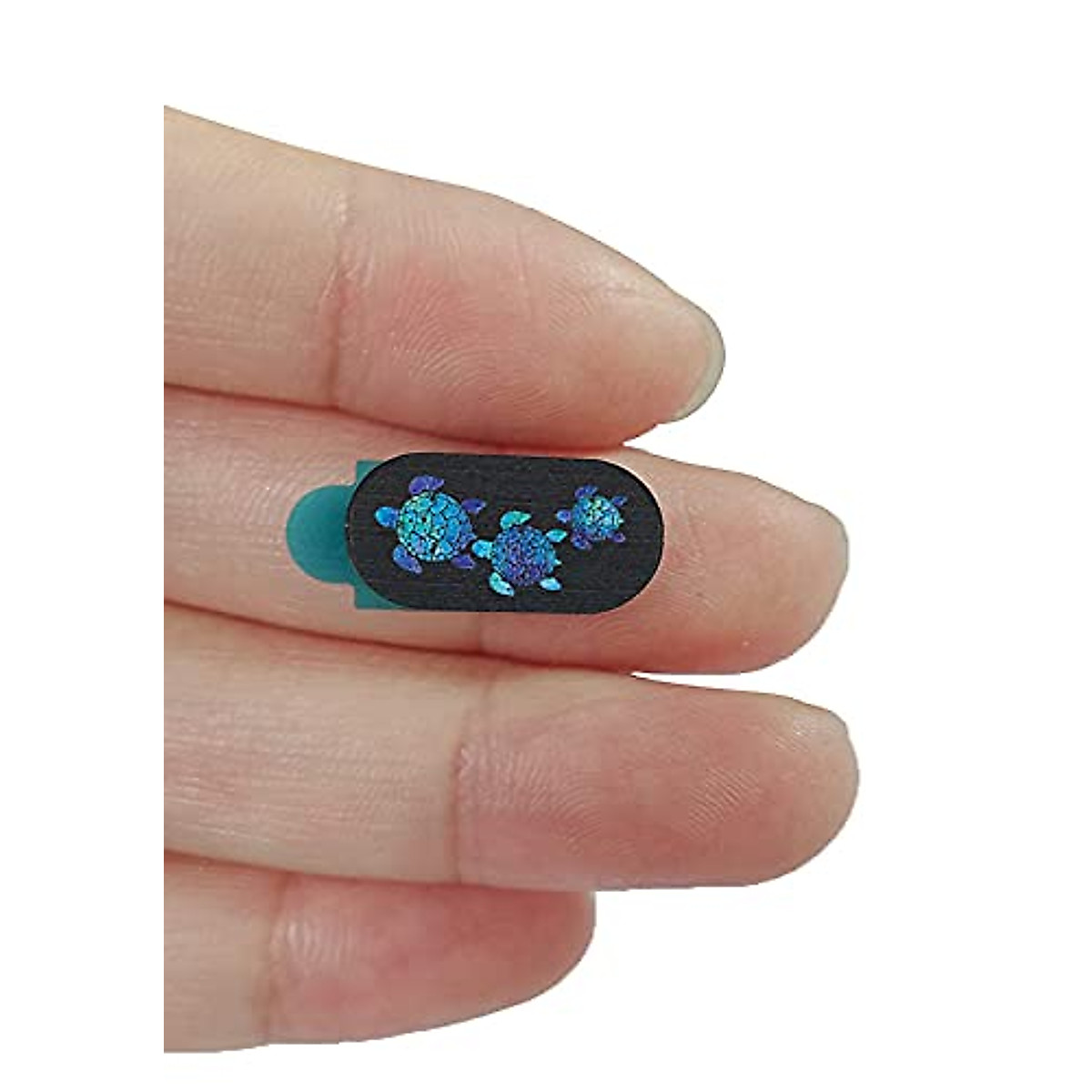 WIRESTER Set of 3 Camera Cover Slide, Plastic Webcam Privacy Cover for Laptop, MacBook, PC, Computer, Cell Phone and More Accessories - Green Sea Turtles, Purple Sea Turtles, Blue Sea Turtles