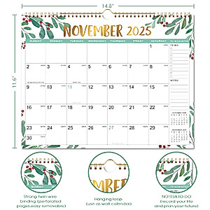 Wall Calendar 2023-2024 - Wall Calendar from March 2023 to June 2024, 11.5"x 15", Monthly Calendar 2023-2024 with Julian Dates, Twin-Wire Binding, Thick Paper Perfect for Office & Home