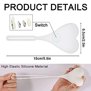 YUERWOVER Bike Balls Tail Light Silicone Cycling Creative Night Essential Reflectors Waterproof LED Warning Rear Light Heart Shaped Bicycle Seat Back Egg Lamp for Truck(Red)