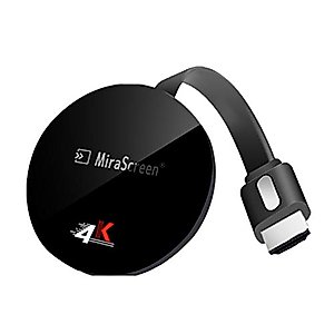 SmartSee Miracast Wireless Display Receiver 1080P HDMI WiFi Media Streamer Adapter Support Chromecast YouTube Netflix Hulu Plus Airplay DLNA TV Stick for Android/Mac/iOS/Windows (2.4G + Google Home)