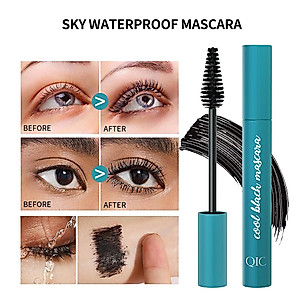 Volume and Length Thrive Black Mascara 4D Volumizing Thick Curling Mascara Waterproof, No Smudging, No Clumping, No Flaking, Thick & Black, Best Mascara for Women 0.28 OZ/ 8g