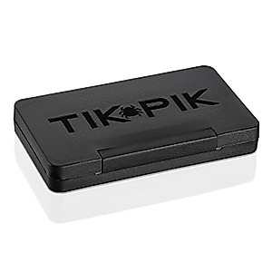 TIK PIK 6-Pack Guitar Picks for Acoustic & Bass Guitars | As Seen On Shark Tank | Black Medium Gauge 0.71mm