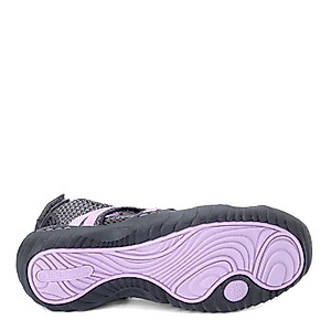 JBU by Jambu Women's Thunder Water Ready Fisherman Sandal, Grey/Lilac, 8.5 Medium US