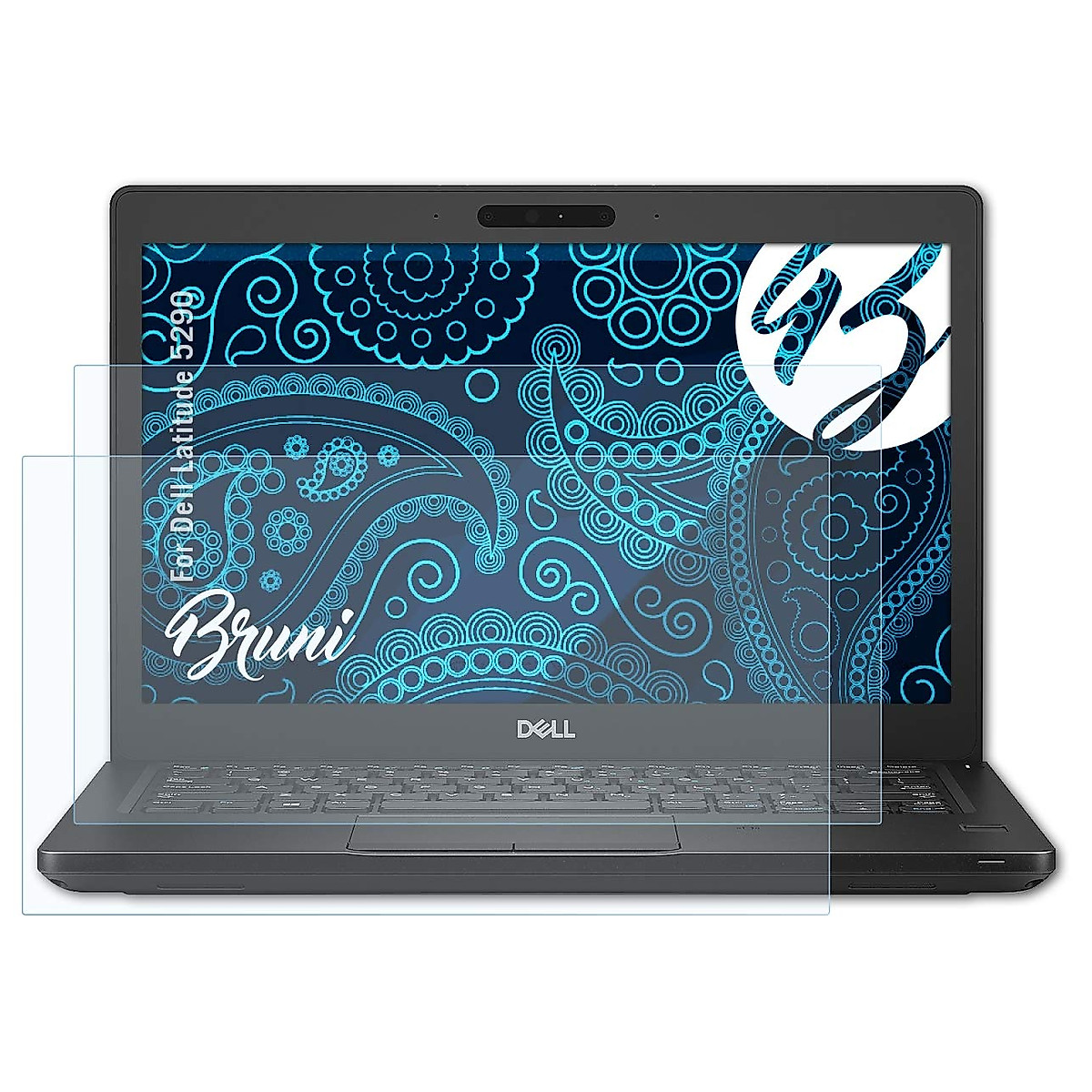 Bruni Screen Protector compatible with Dell Latitude 5290 Protector Film, crystal clear Protective Film (2X)