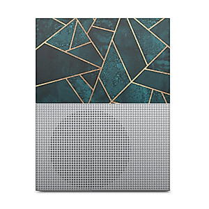 Head Case Designs Officially Licensed Elisabeth Fredriksson Deep Teal Stone Art Mix Vinyl Sticker Gaming Skin Decal Cover Compatible With Xbox One S Console and Controller Bundle