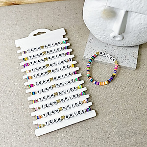 Qinstar 12 Pcs Bachelorette Party Favor Handmade Beaded Bracelet | Bridesmaid proposal gifts, Bachelorette Party Accessories, Bridesmaid Favors for Bridal Shower, Wedding Party