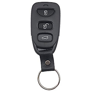 Replacement Key Fob Case Shell Fit for Hyundai Elantra Accent Sonata Kia Optima Keyless Entry Remote Car Key Housing Casing Outer Cover 3 Button + Panic (2)