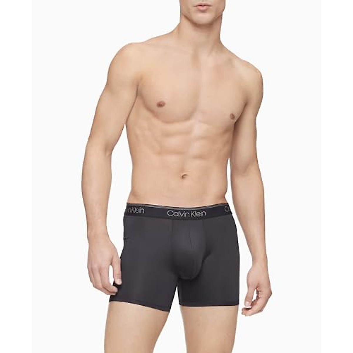 Calvin Klein Men's Micro Stretch 3-Pack Boxer Brief, 3 Black, L