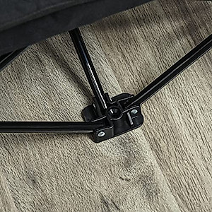 PawHut Elevated Dog Bed with Removable Canopy, Foldable Raised Pet Cot with Carry Bag, Ventilated Cooling Pet Bed for Medium, Large and Extra Large Dogs, Black