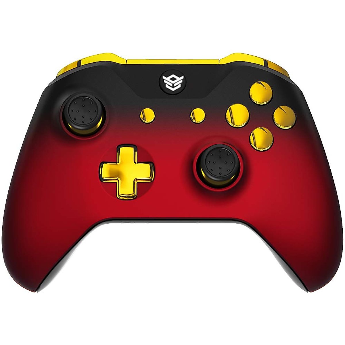 HexGaming HEX Esports Blade Elite Controller 2 Paddles & Interchangeable Thumbsticks & Triggers Stop Compatible with Xbox Series X/S Customized Game Controller PC Wireless FPS Gamepad - Shadow Red