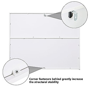 Iwell Toy Storage Cabinet with 3 Drawers, Kids Bookshelf, Kids Toy Organizer, 8 Cubicles, Bookcase Footboard, Bookshelf for Kids, for Playroom, Bedroom, Nursery, School, White