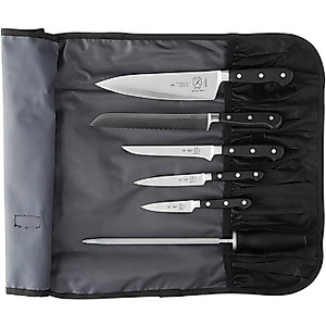 Mercer Culinary 7-Piece Forged Renaissance Knife Set,Black