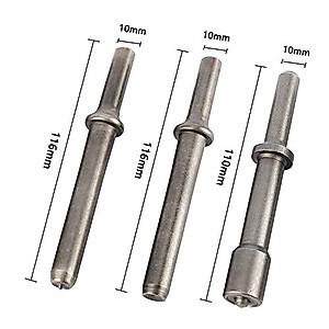 YaeCCC 7 Pcs Heavy Duty Smoothing Pneumatic Air Rivet Hammer Tools Steel Air Hammer Chisel Pneumatic Hammer for Hollow Solid Half-hollow Rivet