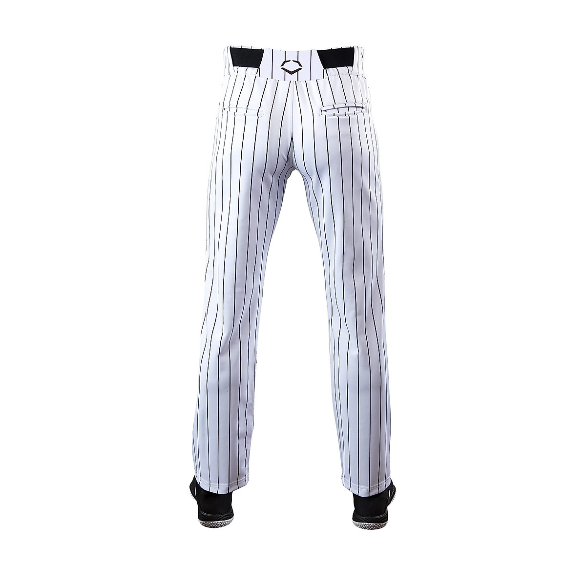 EvoShield Adult Salute Pinstripe Open Bottom Pant - White/Black, Size Small