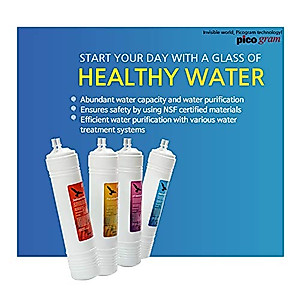 PicoGram Coconut-Based Under-Sink Water Filter Set 8" 11" (11" (29cm))