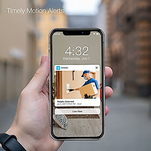 Zmodo Porch Light Security Plug-in Camera Outdoor WiFi for Home, AI Human Detection, Remote Control Without Night Vision