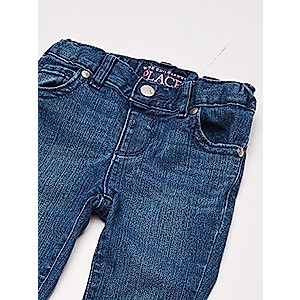 The Children's Place Baby Girls and Toddler Girls Super Skinny Jeans, Medium Royal Blue Wash, 3T