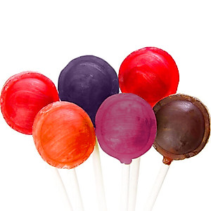 Fruidles Tootsie Giant Pops Lollipops Suckers, Assorted Flavors, Kosher Certified Dairy, Individually Wrapped (16-Pack)