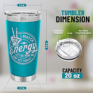 Generic Funny gifts for women/Men-match energy tumbler-Birthday Gifts for Women/Men Funny, Witty & Sarcastic Travel Coffee Mug W/Slider Lid-Cheer up somebody’s day gift-Engraved 20oz Tumbler/Cayann