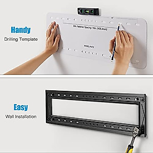 Pipishell Advanced Tilt TV Wall Mount Extentable for Most 50-90 inch TVs up to 132 lbs, Heavy Duty Tilting Wall Mount TV Bracket Max VESA 600x400mm, Fits 16, 18, 24 Inch Wood Stud, PIAT2