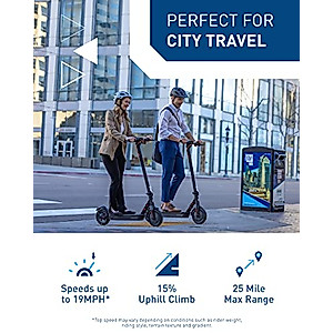 Hiboy KS4 Pro Electric Scooter with 500W Motor, 19 MPH 25 Miles Range, 8"-10" Tires Electric Scooter Adults, Portable Folding Commuting E-Scooter with Double Braking System and Hiboy App