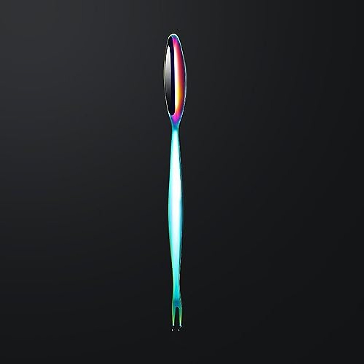 Seafood Tools Shiny Practical Lobster Spoons Smooth for Seafood,Nut Double Headed Seafood Utensils Fruit Fork Crab(Gold)