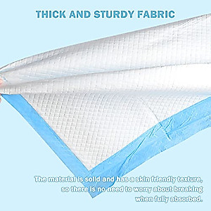 REFLYAWAY Baby Disposable Changing Pads - Soft Non-Woven Fabric (25 Pads) Underpads 13 x 18 Inches Ultra Absorbent Waterproof Protective Pee Pads for Babies, Kids, Adults, Elderly（Small Blue）