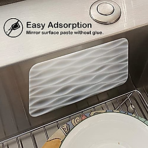 Surpahs 12" x 6" 4Pack Silicone Kitchen Sink Protector Mat