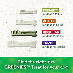 Greenies Regular Natural Dental Care Dog Treats, 36 oz. Variety Pack, 3 Packs of 12 oz. Treats