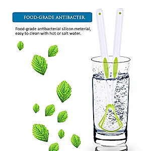 [Soft Silicon] 3PCS Tongue Scraper Cleaner, Oral Scrapers, Premium Sweeper Sets, Bad Breath Cure Tools, Effective Kits