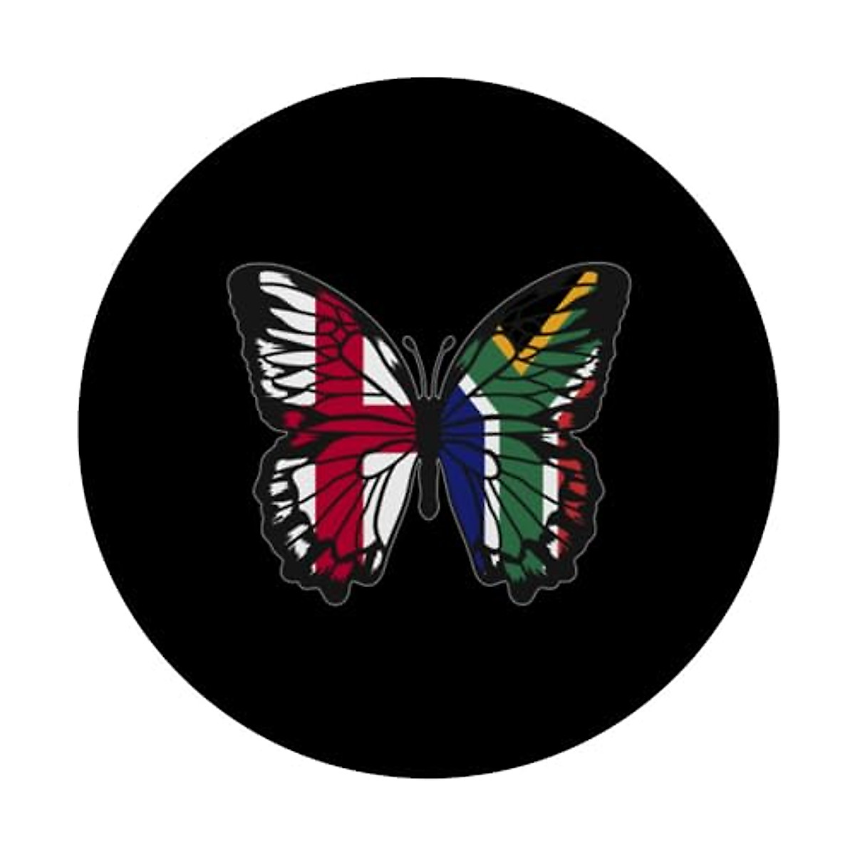 South Africa & England Mix Butterfly English South African PopSockets Standard PopGrip